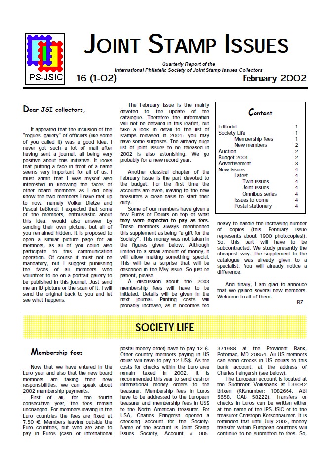 Archives (original site) – Joint Stamp Issues